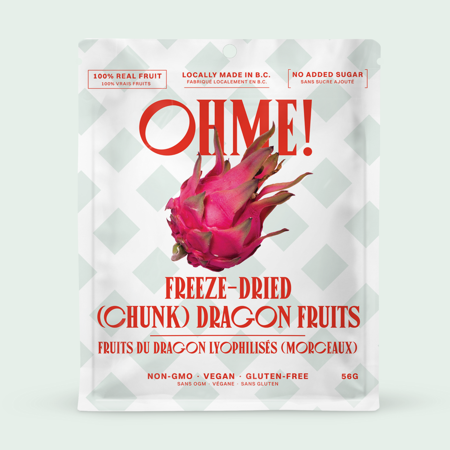 Exotic Freeze Dried Dragon Fruit | OHME! Foods US & Canada