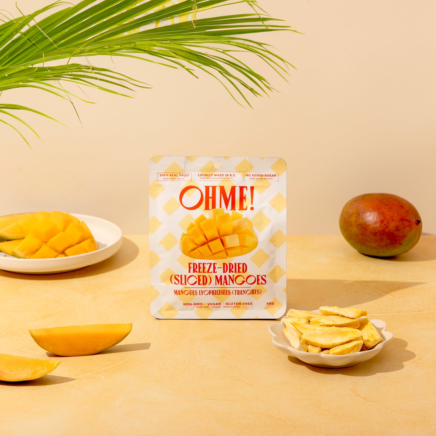 Irresistible Freeze Dried Sliced Mango | OHME! Foods US & Canada