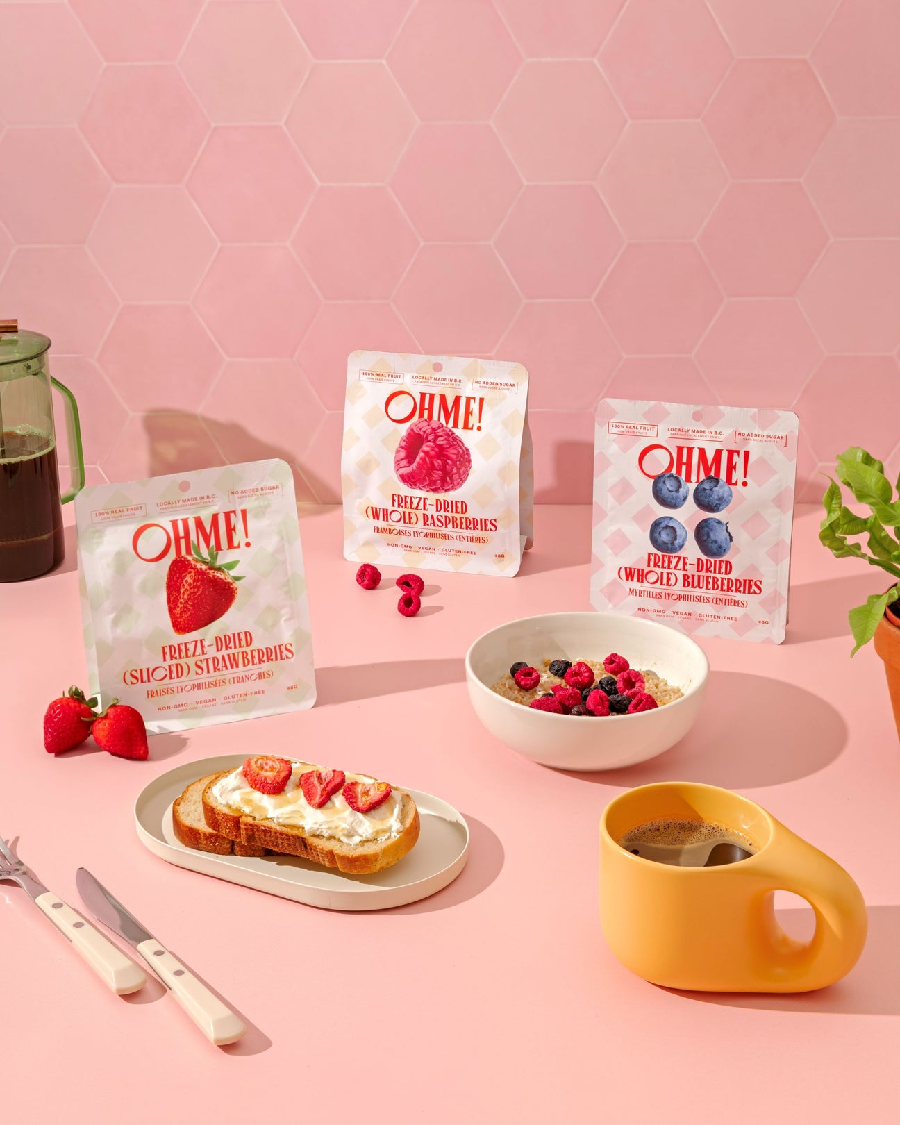 Premium Freeze-Dried Fruits & Yogurt Crunches made in Canada - OHME! Foods